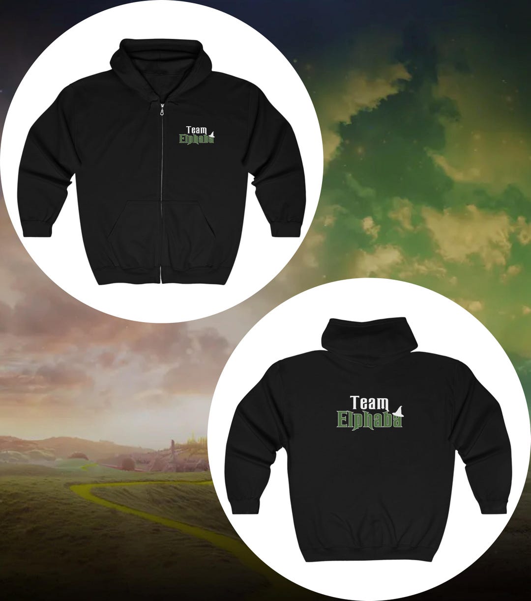 Team Elphaba Full Zip Hooded Sweatshirt Wicked Witch Fans, Elphaba ...