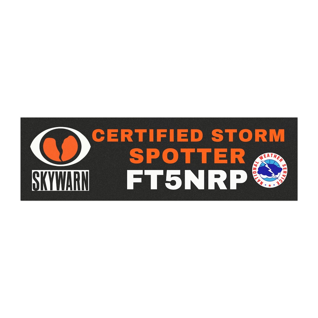 Skywarn Certified Spotter Car Magnet: Custom Call Sign - Etsy