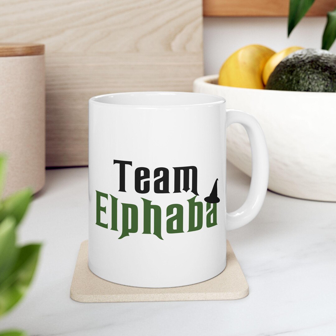 Team Elphaba Coffee Mug, Wicked Witch Fans, Elphaba Glinda Besties ...