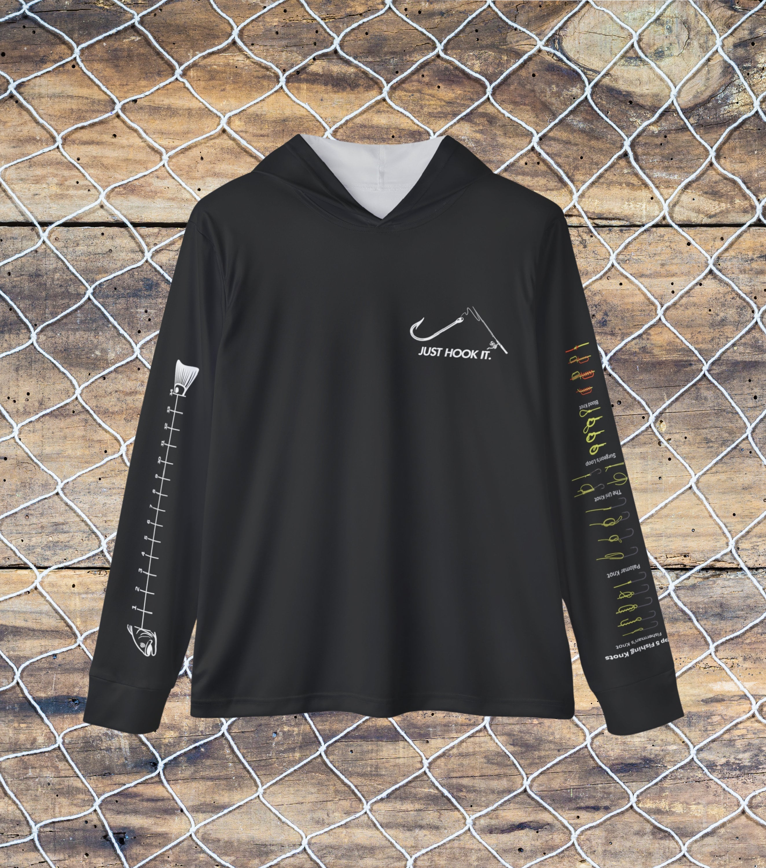 Fishing Shirt With Fish Ruler to Measure Fish and Top Knots Guide ...