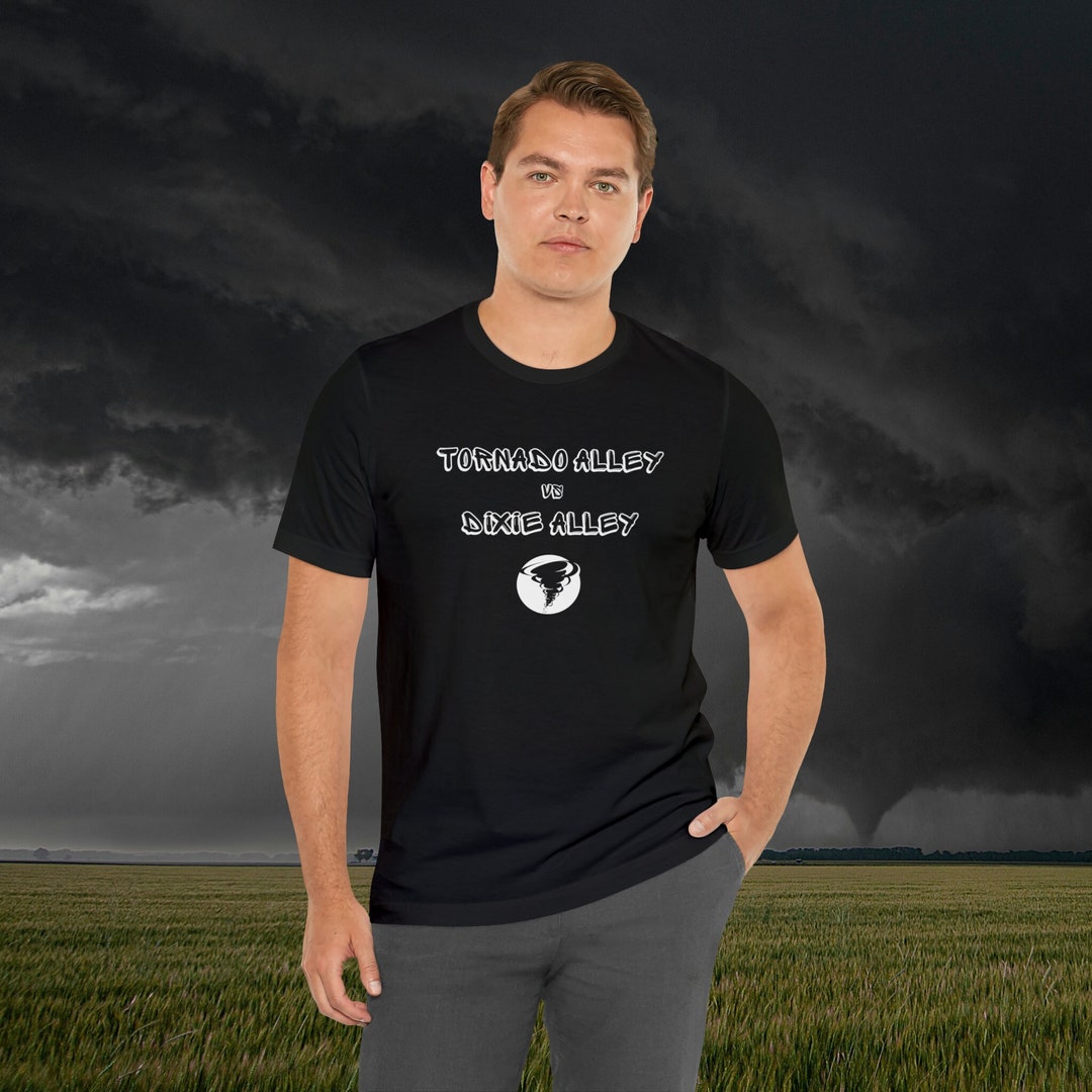 Tornado Alley Vs Dixie Alley T-shirt for Storm Chasers, Skywarn ...