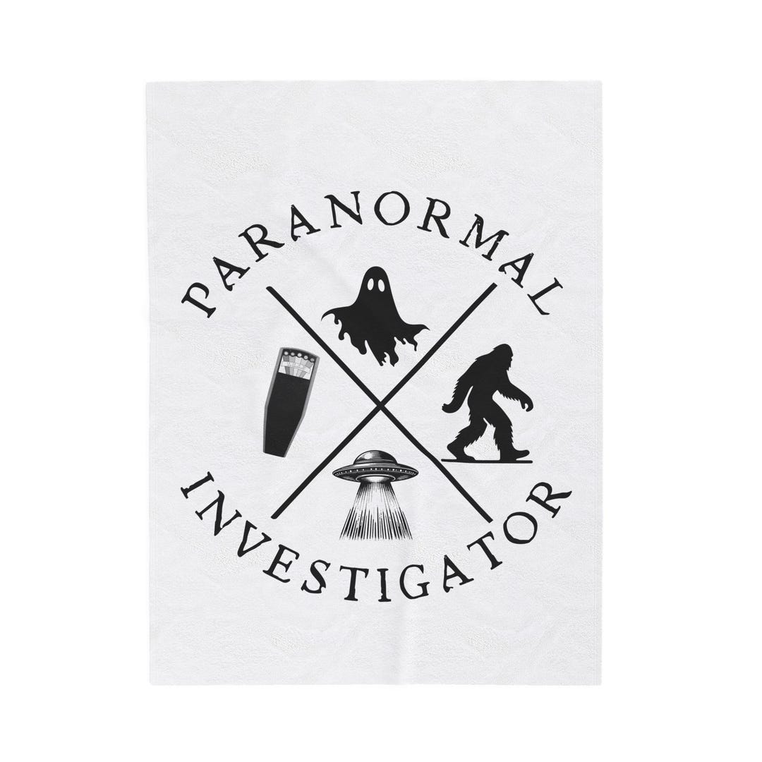 Paranormal Investigator Plush Blanket: Ghost Hunter Gift - Etsy