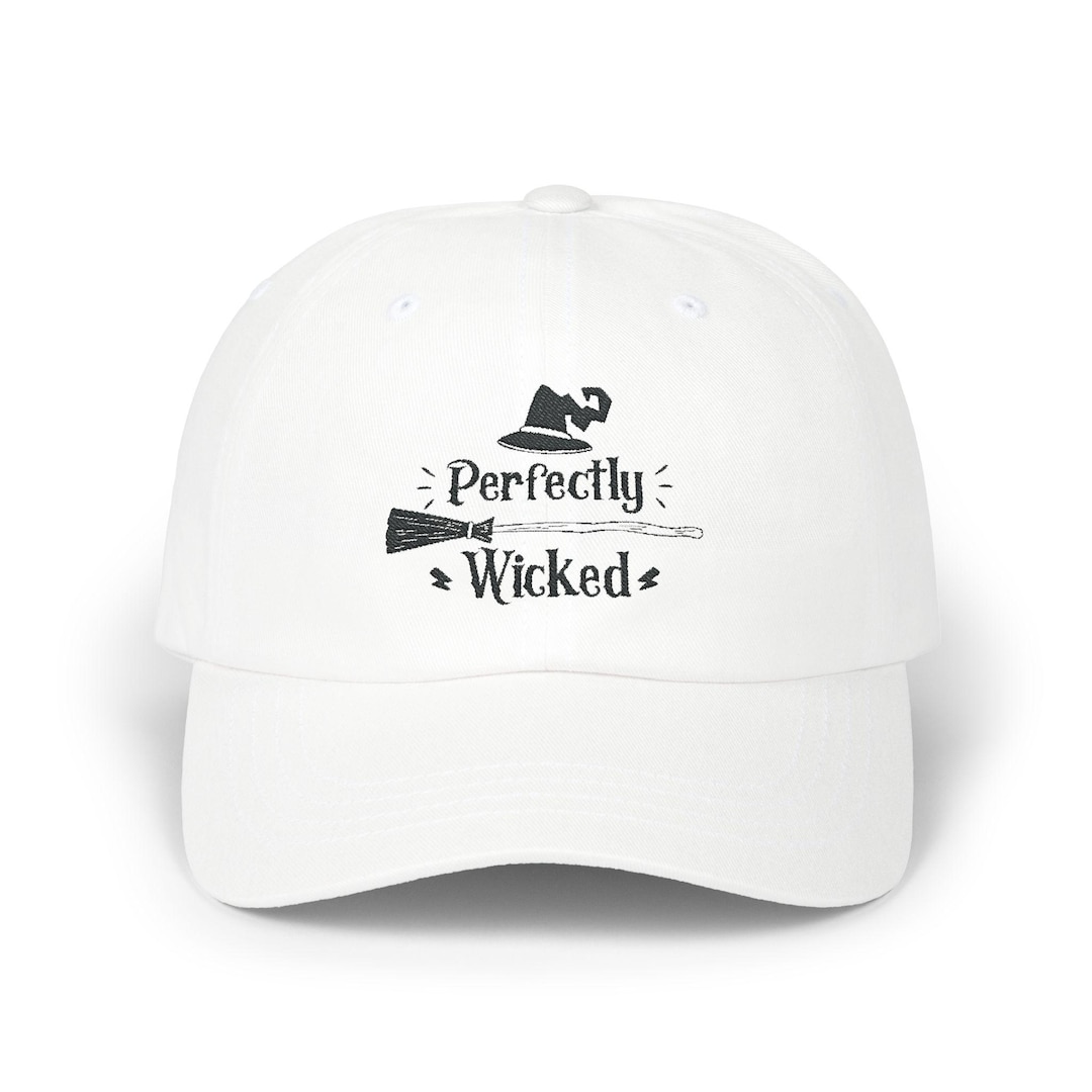Perfectly Wicked Hat Embroidered Witch Design Gift for Her Unique Gift ...