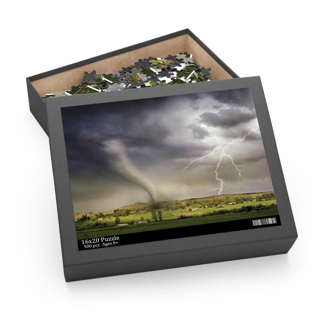 Tornado & Lightning Puzzle: Weather Enthusiasts Gift (120, 252, 500 ...