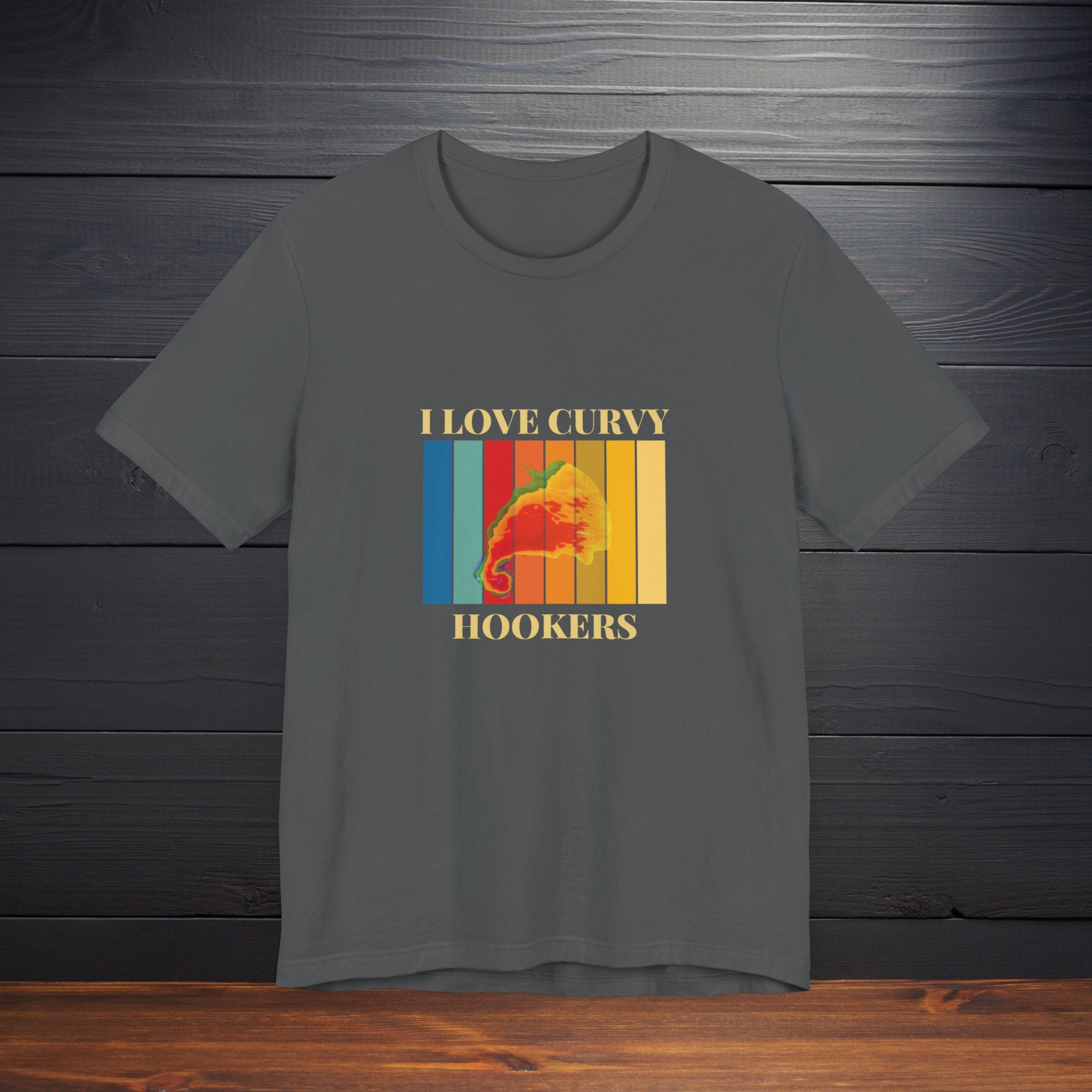 Funny Storm Chaser Shirt, Radar Image of a Hook Echo Supercell, I Love ...