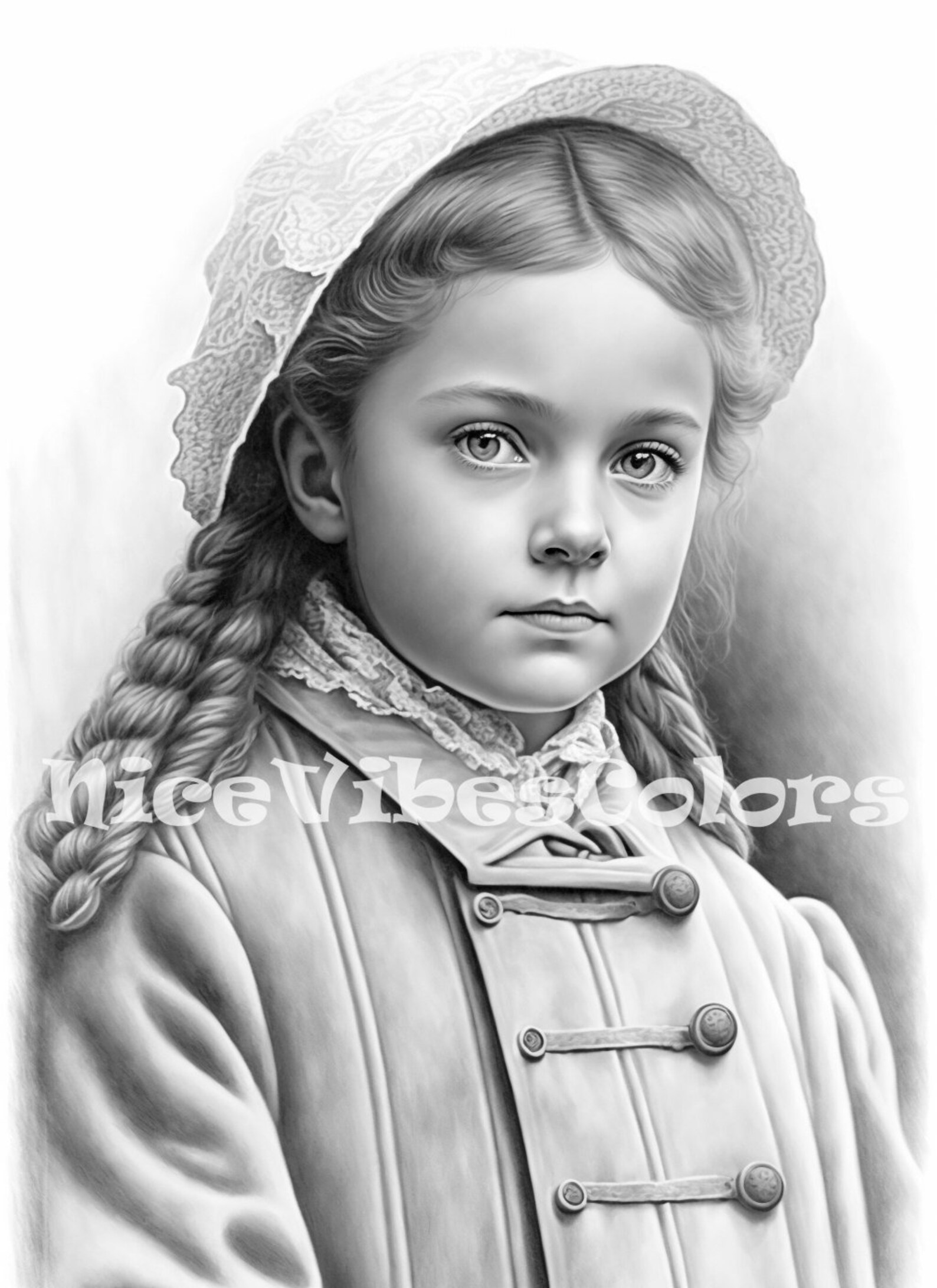 25 Easy Portraits: Grayscale Coloring Book for Adults and Children ...