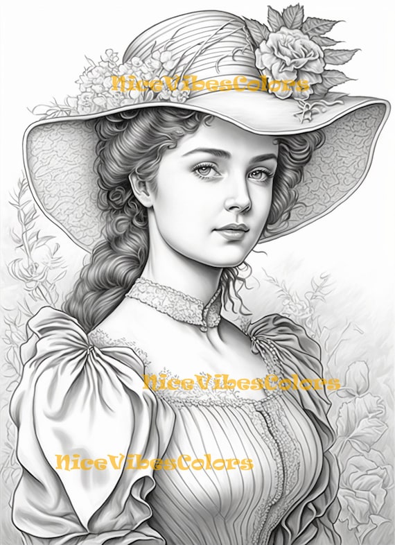 Ladies Hats Coloring Pages