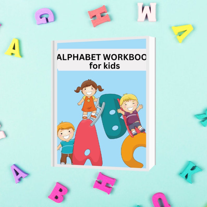 Alphabet Workbook for Kids, Printable Workbook, Homeschool Activity ...