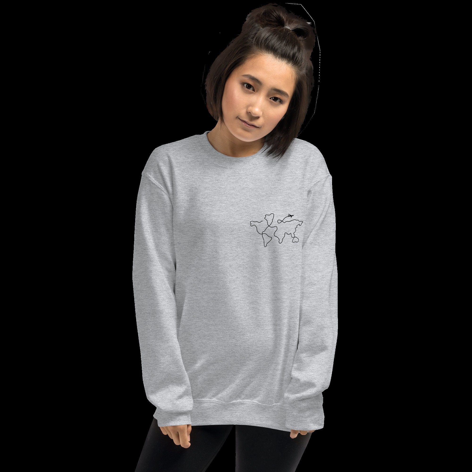 WORLD MAP Unisex Sweatshirt, World Map Sweatshirt, World Map Hoodie ...