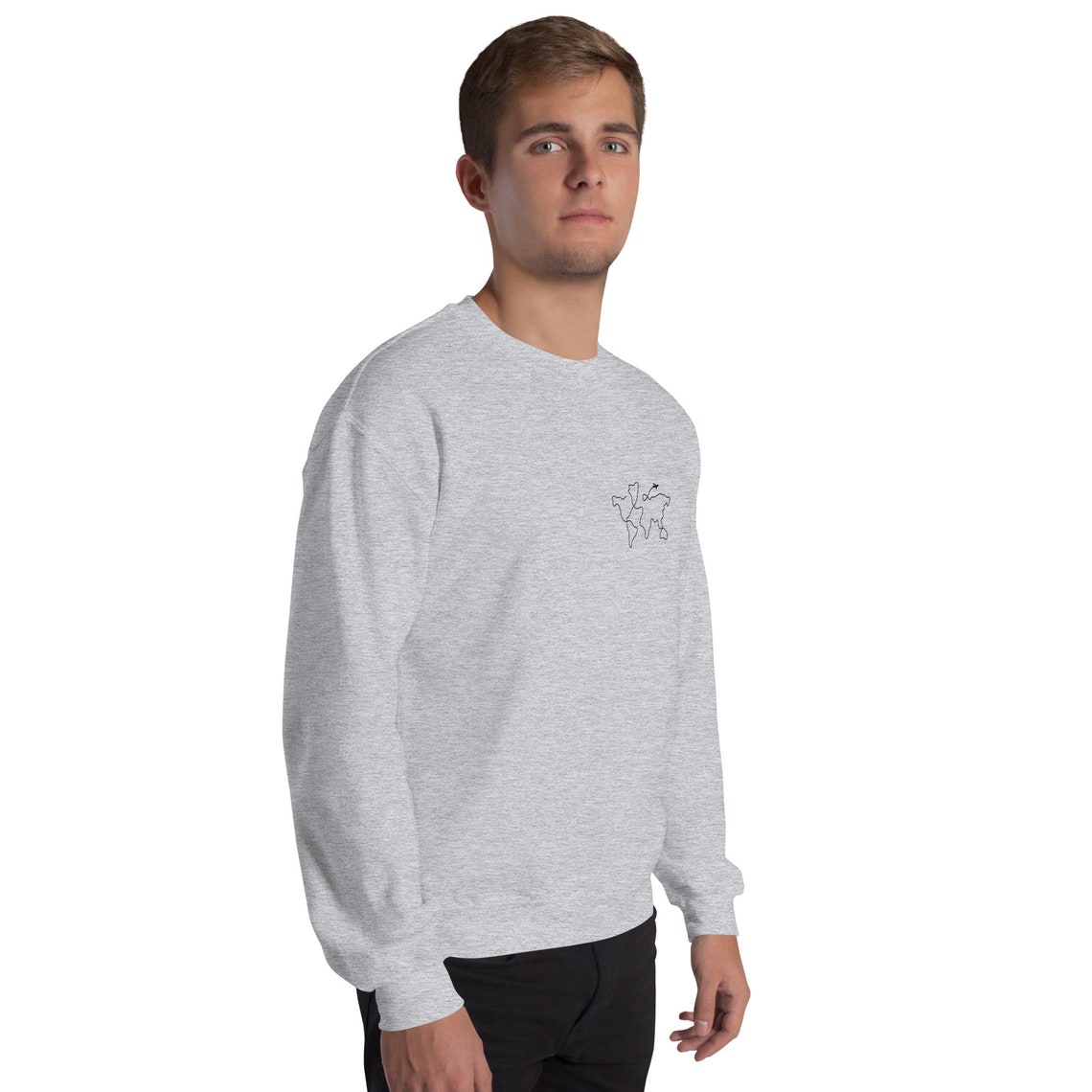 WORLD MAP Unisex Sweatshirt, World Map Sweatshirt, World Map Hoodie ...