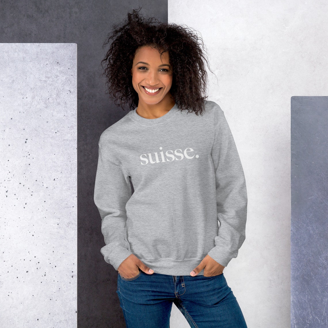 SWITZERLAND SUISSE Sweatshirt, , Swiss Sweatshirt, Switzerland Gift ...