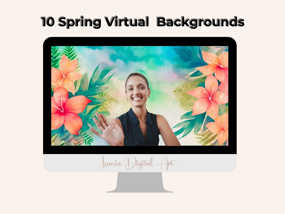 10 Spring Virtual Background, Lock Screen, Zoom Background, Perennial ...