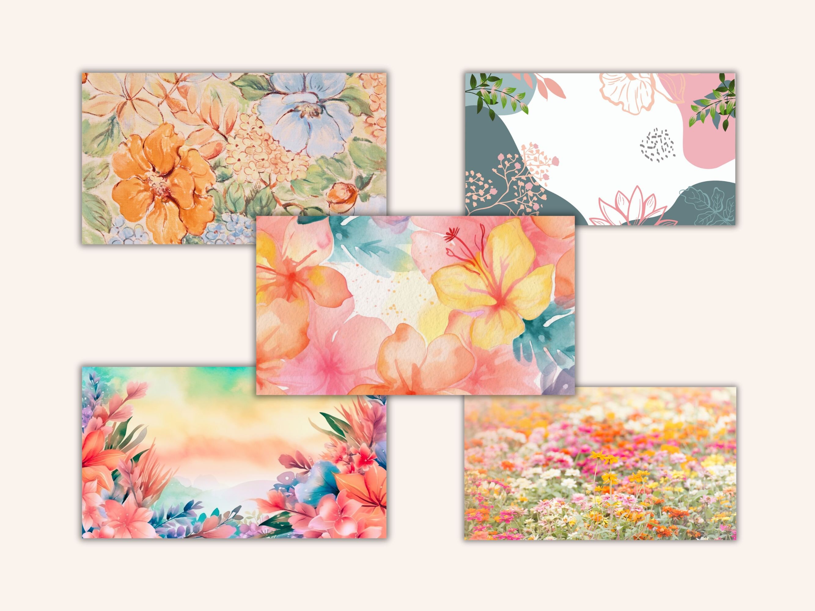 10 Spring Virtual Background, Lock Screen, Zoom Background, Perennial ...