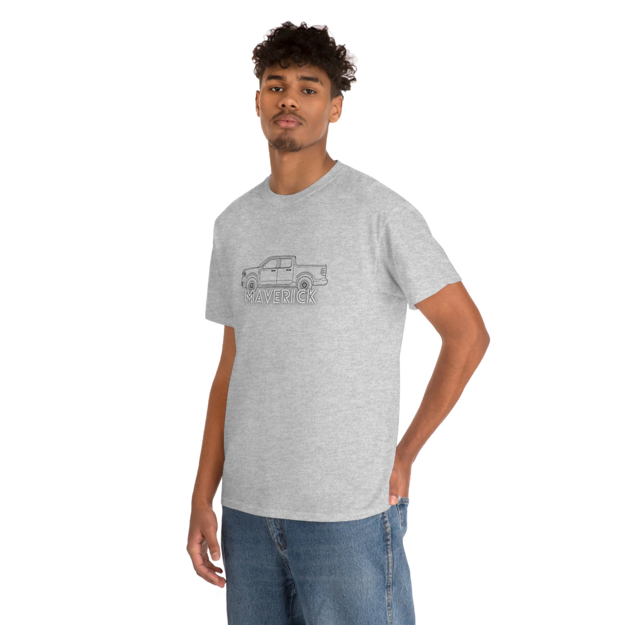 Ford Maverick Pickup Truck Black Outline Shirt, Ford Maverick, Ford ...