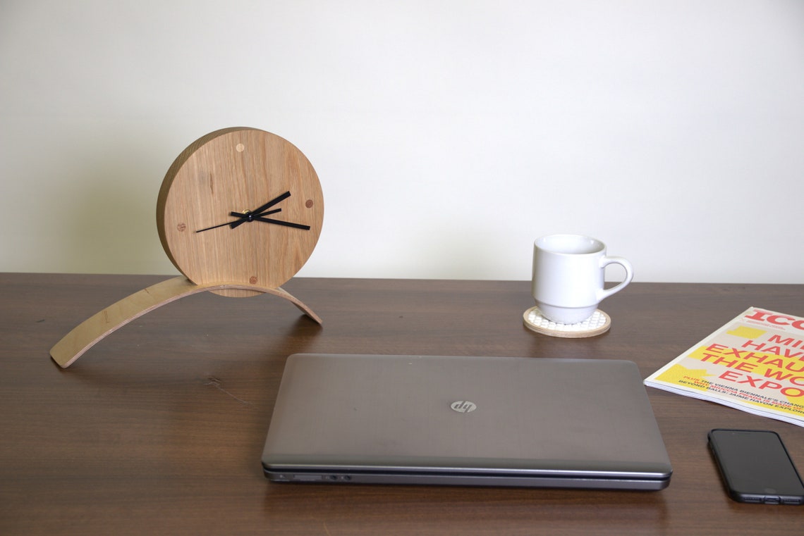 The Curve - Mordern/minimalist Desk Clock - Etsy