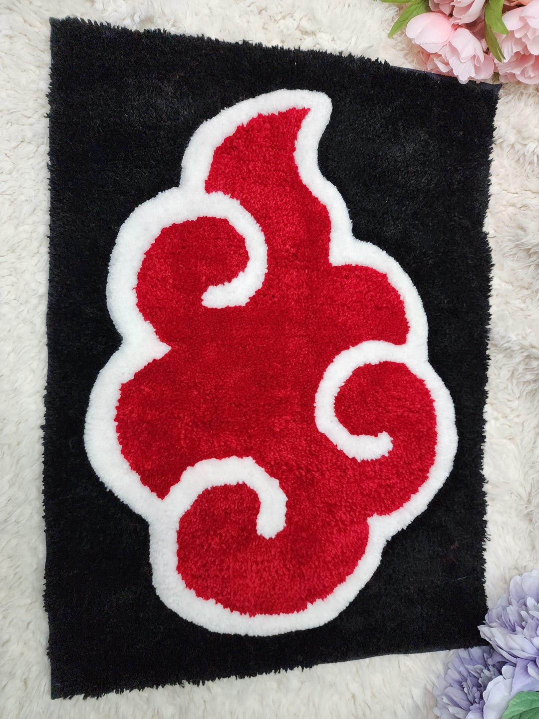 Tufted Akatsuki Rug With Non-slip Back and Trim on Edge. - Etsy