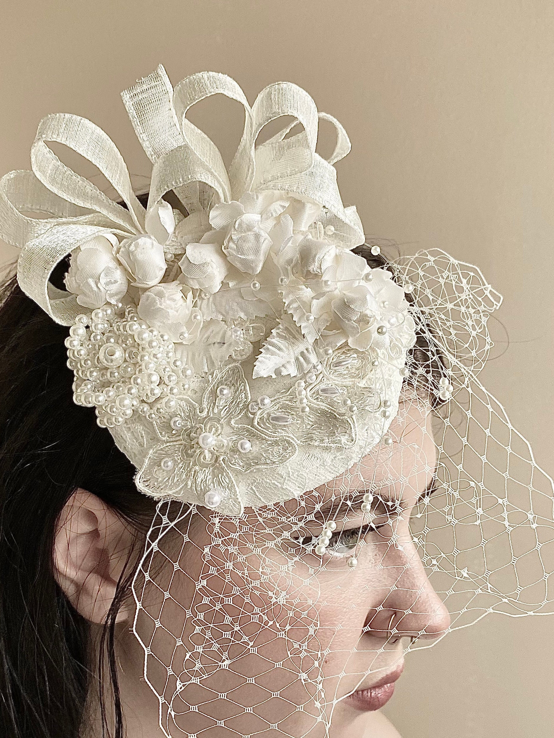 Mini Bridal Fascinator - Etsy