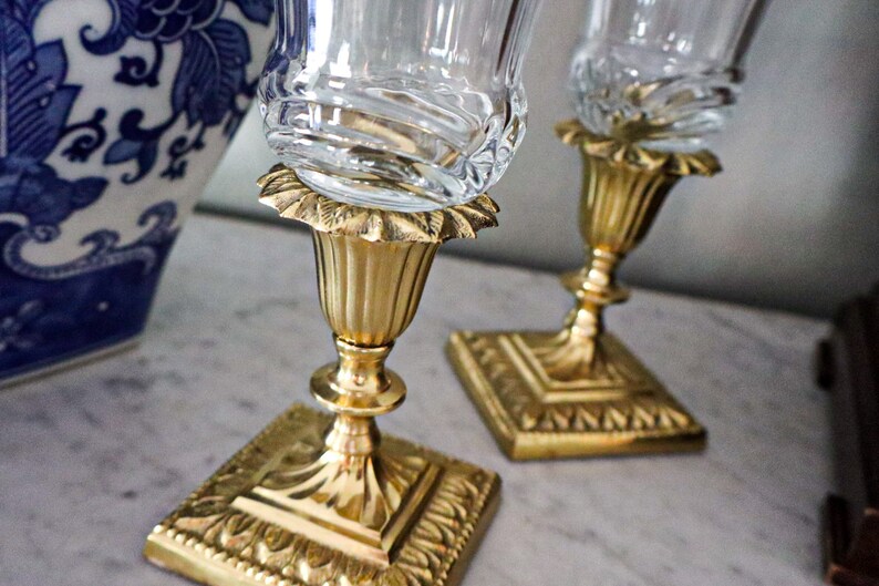 Vintage Candle Holders a Pair - Etsy