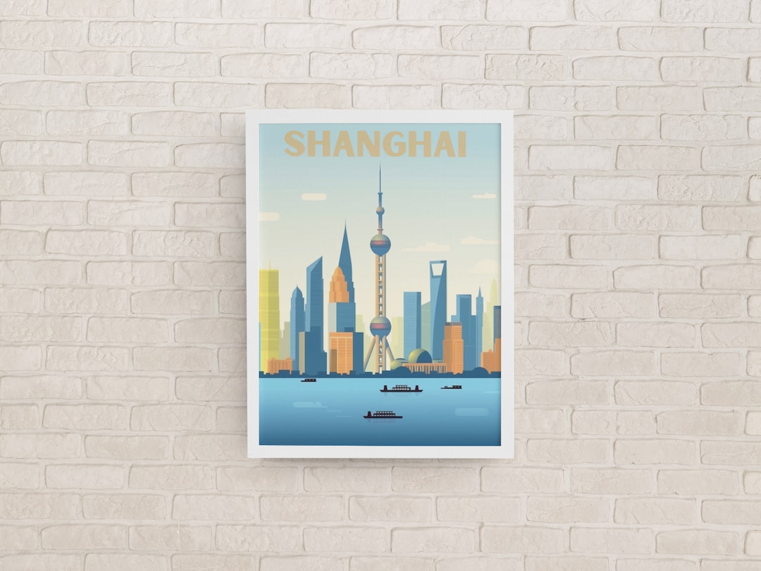 Shanghai Impressions: A Digital Print Celebrating the City's Bold ...