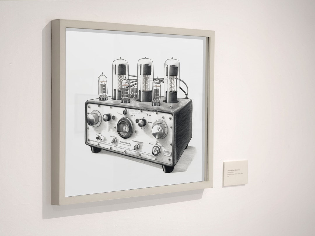 Digital Print of a Tube Amplifier - Perfect for Music Enthusiasts ...