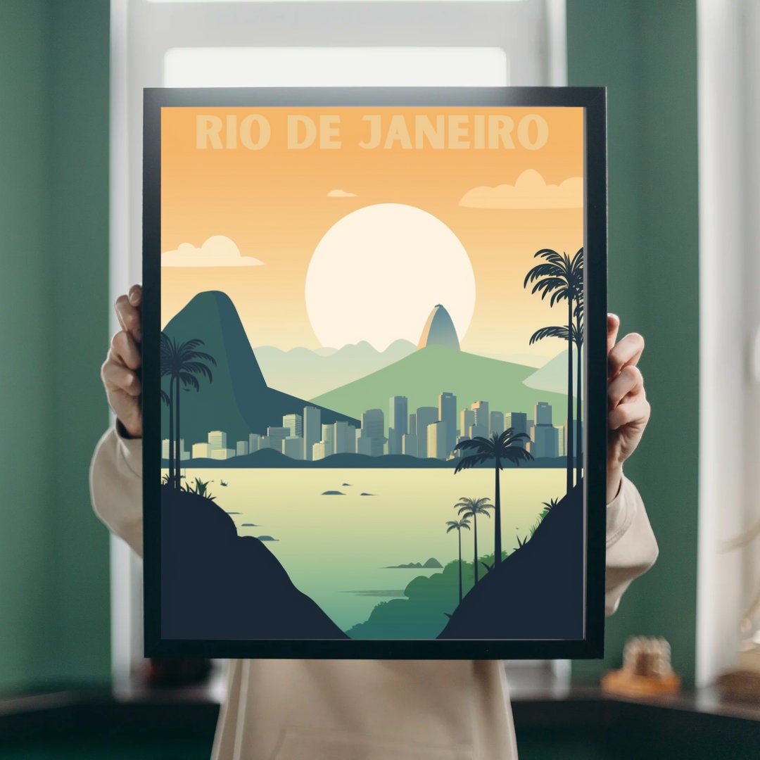 Rio De Janeiro Rhapsody: A Digital Print Featuring the Iconic Christ ...