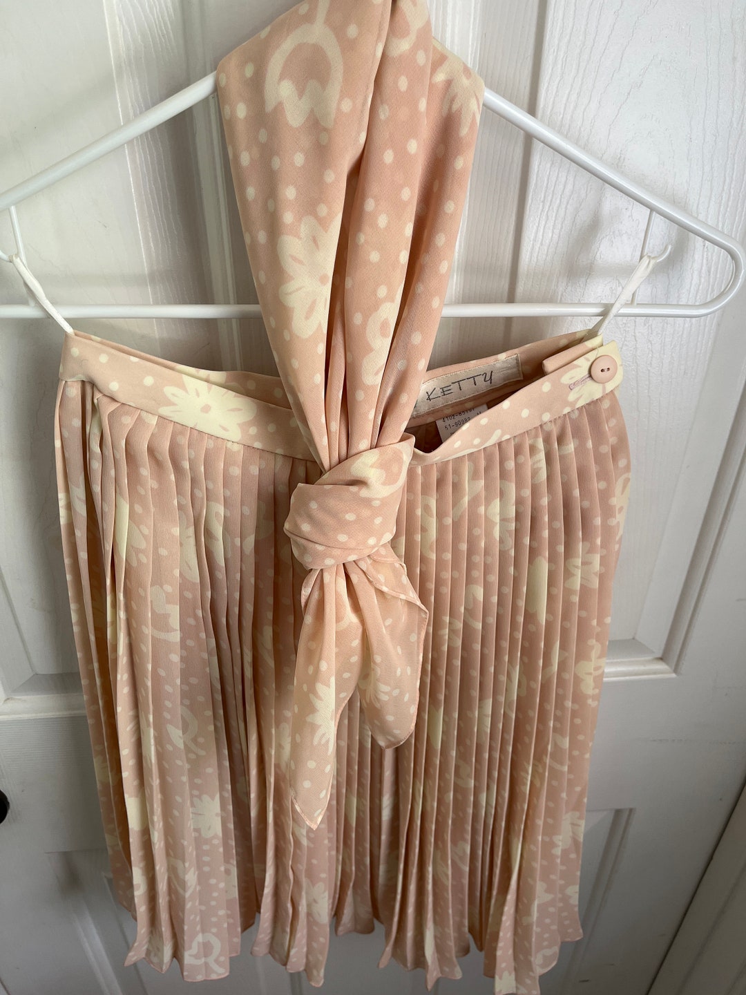 Vintage Ketty Skirt and Scarf Set - Etsy