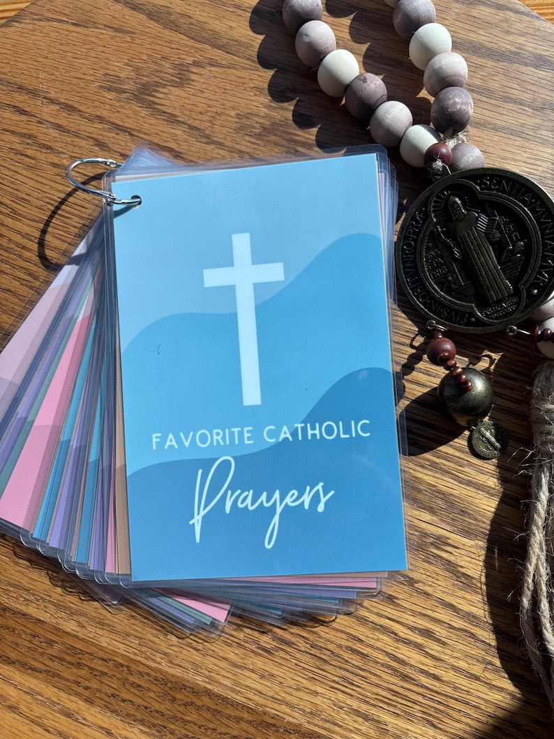 Catholic Children's Laminated Flip Books - Etsy