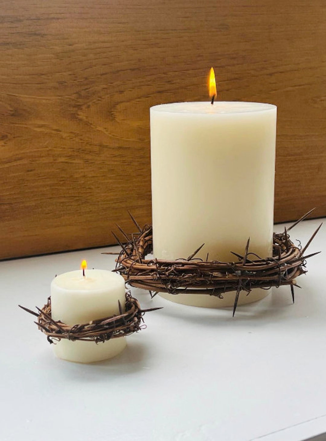 Crown of Thorns Candle - Etsy