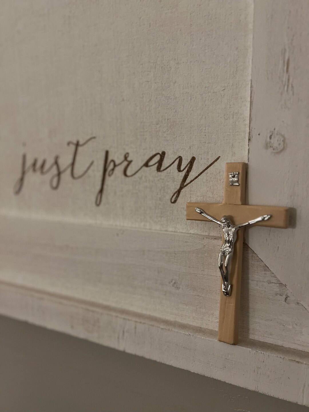 Natural Wood Mini Crucifix - Etsy