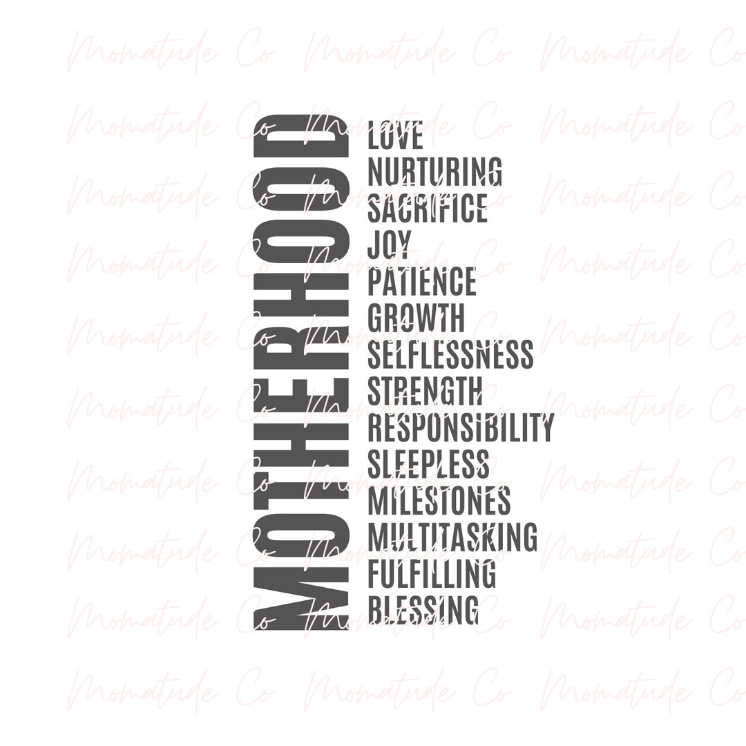 Motherhood Attributes Png, Mom Png, Mom Life Png, Mom Mode Png, Mom ...