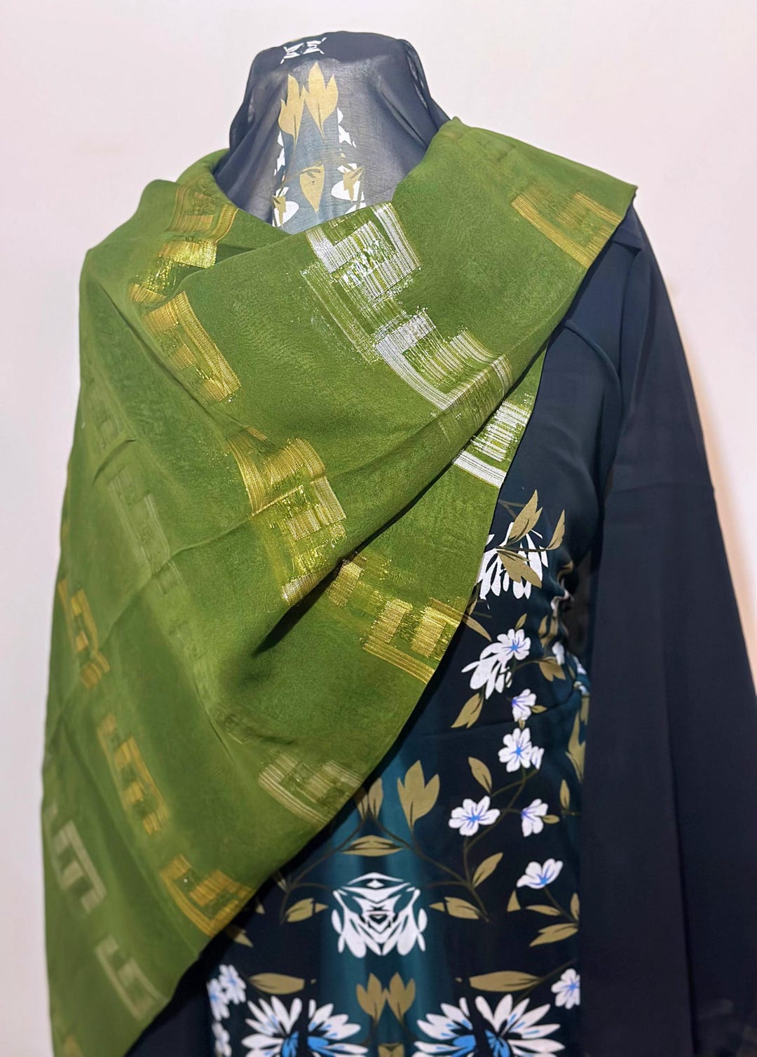Somali Dirac | Wedding Attire | Cultural Dress - 3pcs Blue & Green ...