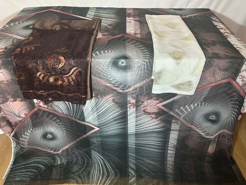 Somali Dirac | Wedding Attire | Cultural Dress - 3pcs Pink & Grey ...