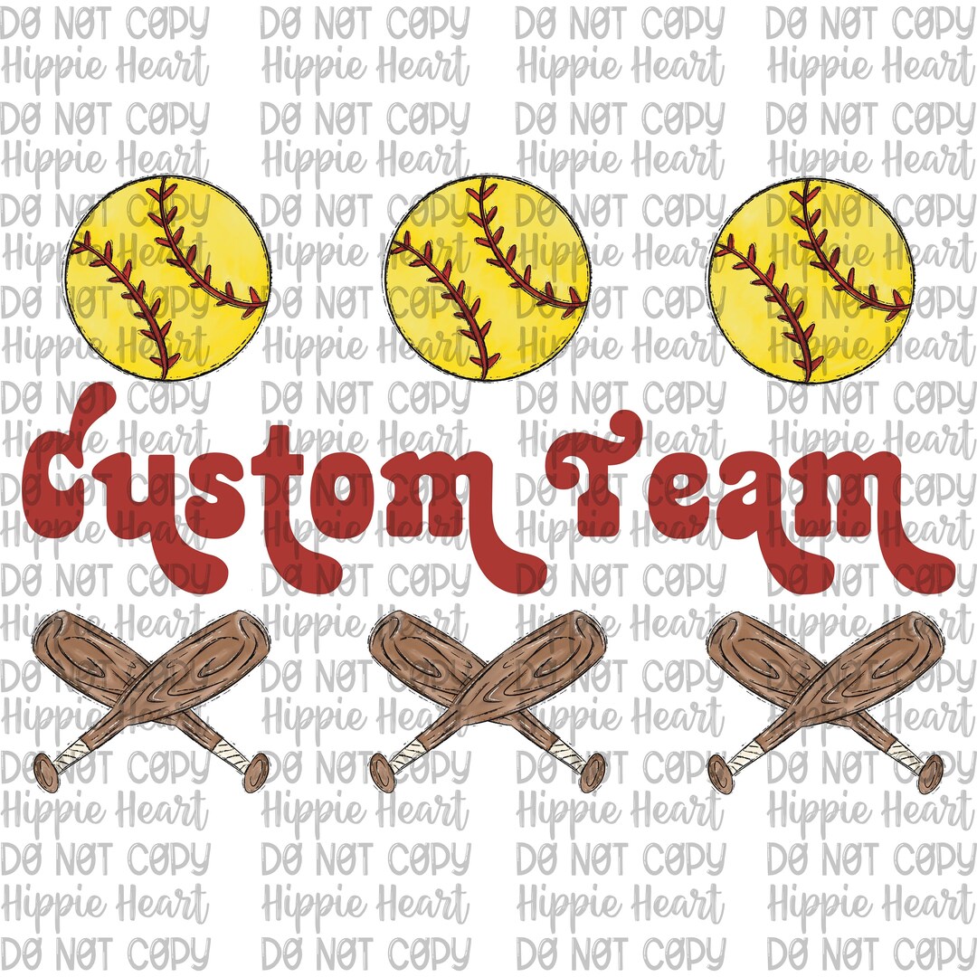 Custom Softball Png, Custom Team Png, Custom Softball Designs, Custom ...