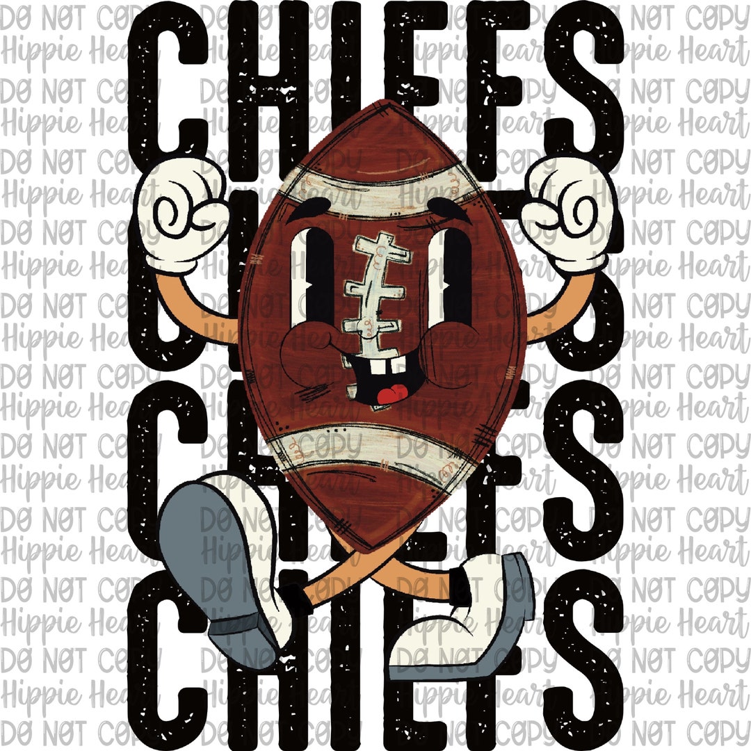 Chiefs Football Png, Chiefs Football, Chiefs Football Design, Retro ...