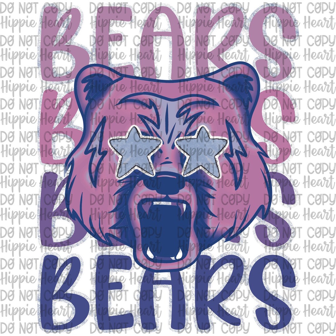 Bears Mascot Png, Bears Preppy Mascot, Bears Mascot Png, Pink Preppy ...