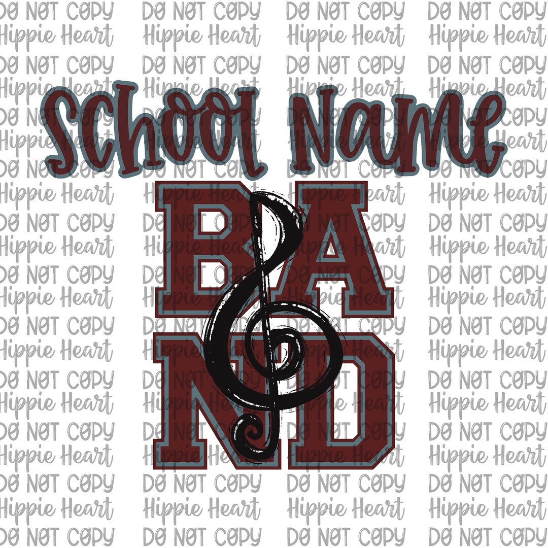 Custom Band Png, Marching Band Png, Custom Team Mascot Png, Custom Band ...
