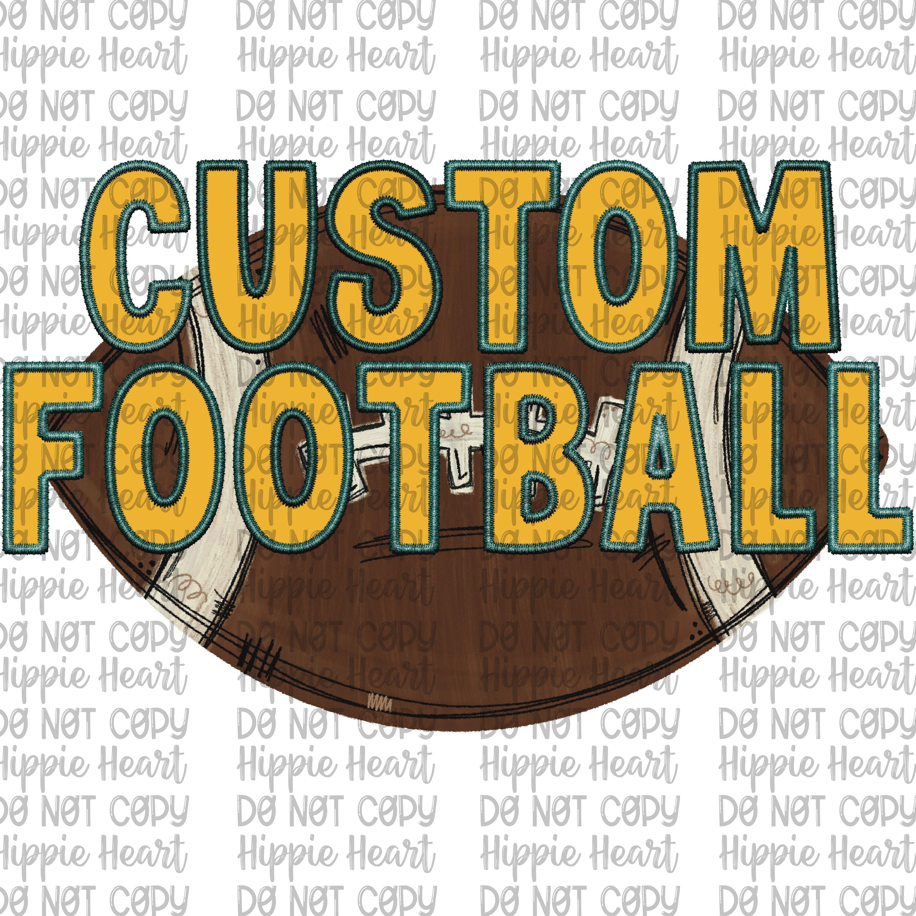 Custom Football Team Png Custom Team Mascot Png Custom - Etsy
