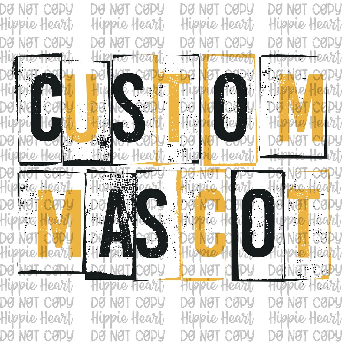 Custom Team Png Custom School Png Block Letter Design - Etsy