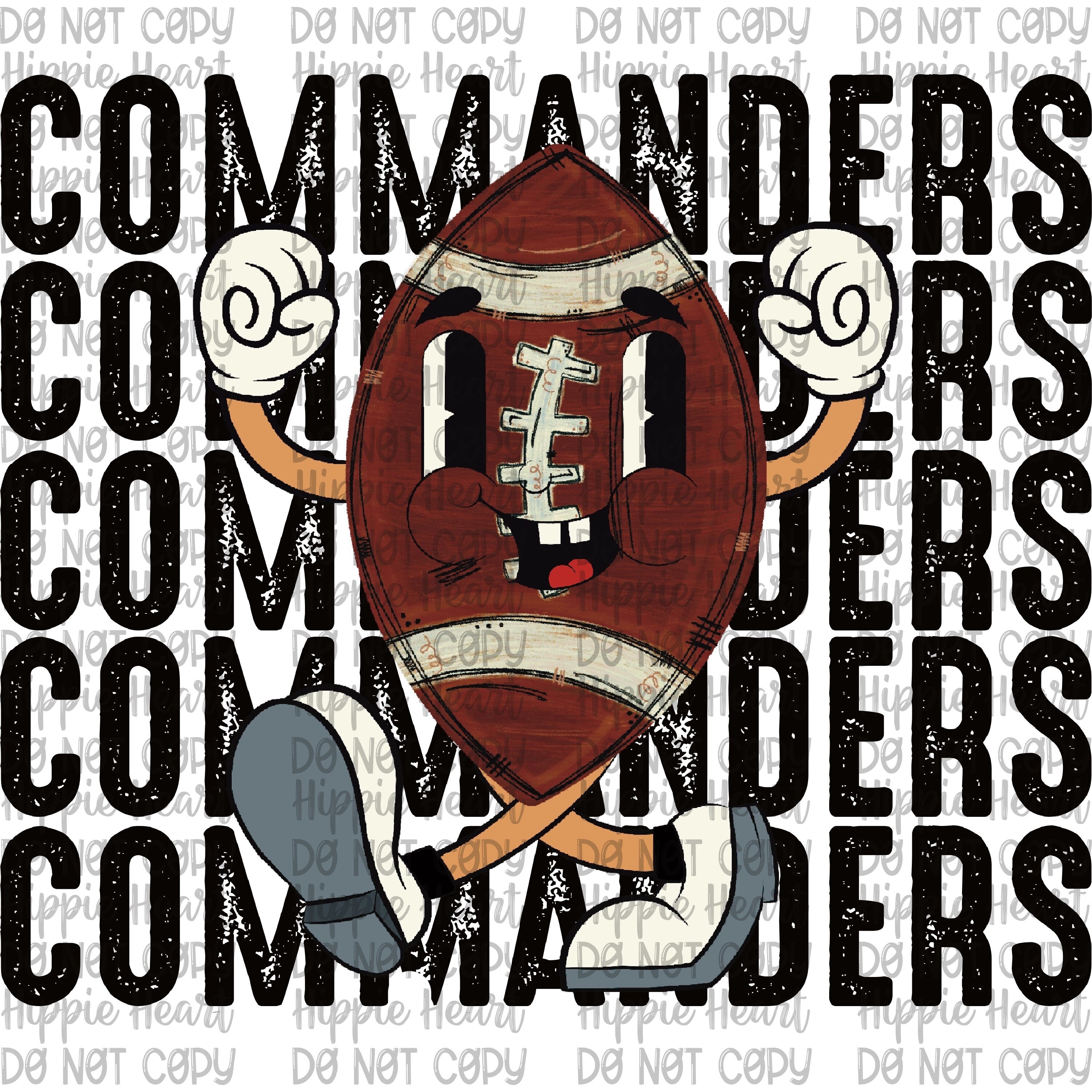 Commanders Football Png Commanders Football Commanders - Etsy