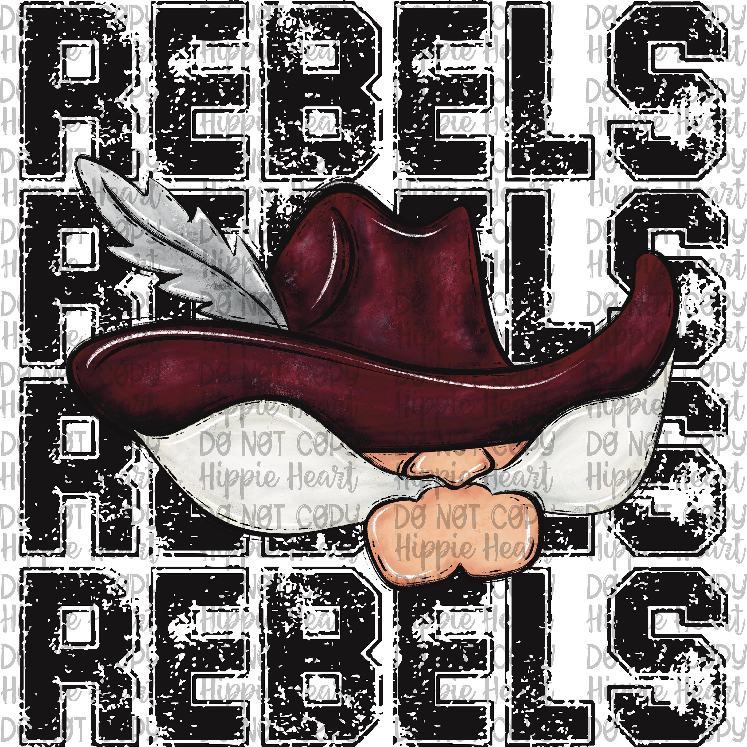 Rebel Png Rebels Mascot Png Rebel Mascot Custom Mascot - Etsy