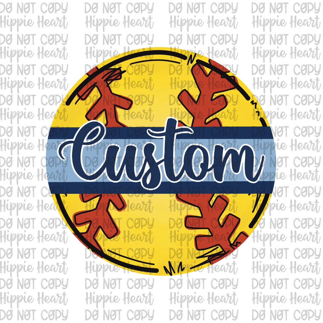 Custom Softball Png, Custom Team Png, Custom Softball Designs, Custom ...