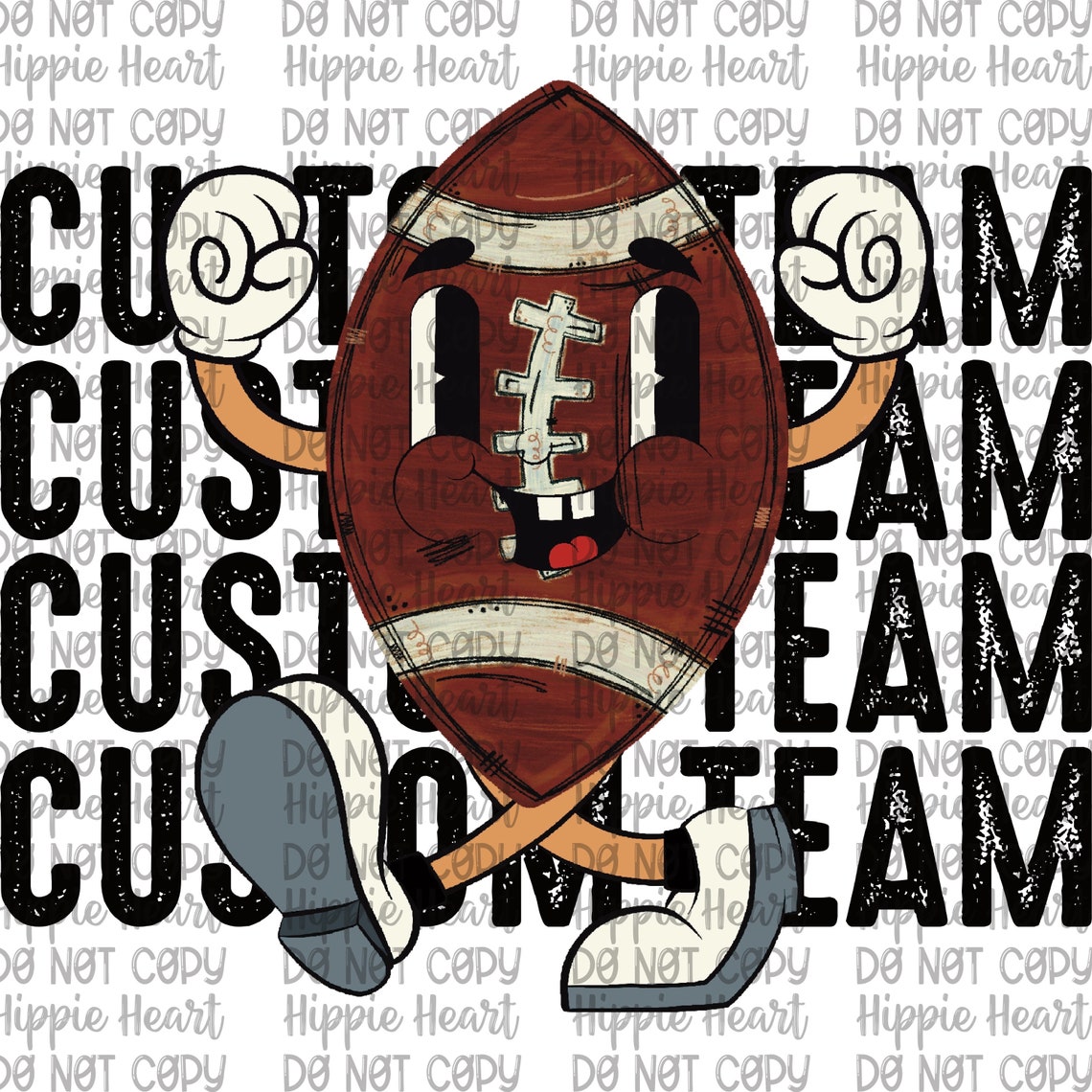Custom Football Png Custom Team Png Custom Football Designs - Etsy