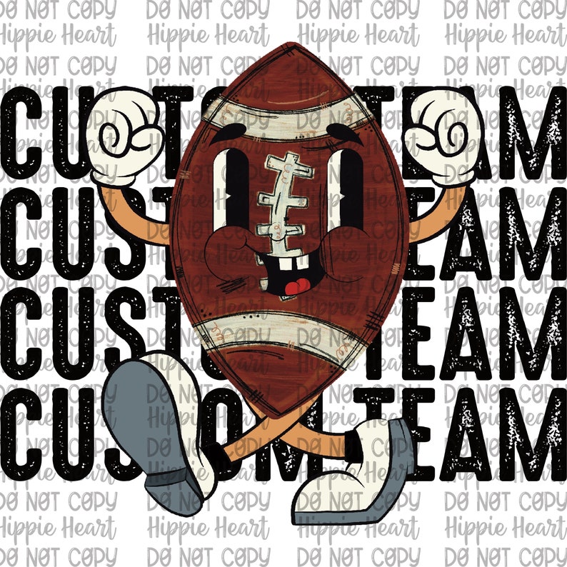 Custom Football Png Custom Team Png Custom Football Designs - Etsy