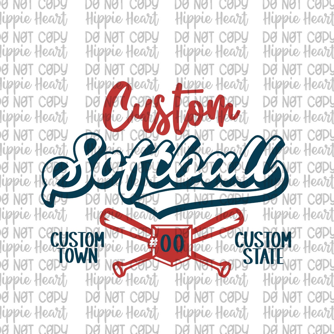 Custom Softball Png, Custom Team Png, Custom Softball Designs, Custom ...