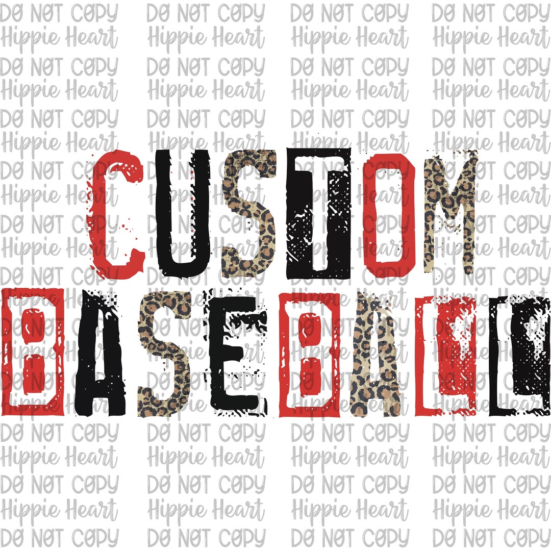 Custom Distressed Baseball Png, Leopard Baseball Png, Distressed ...