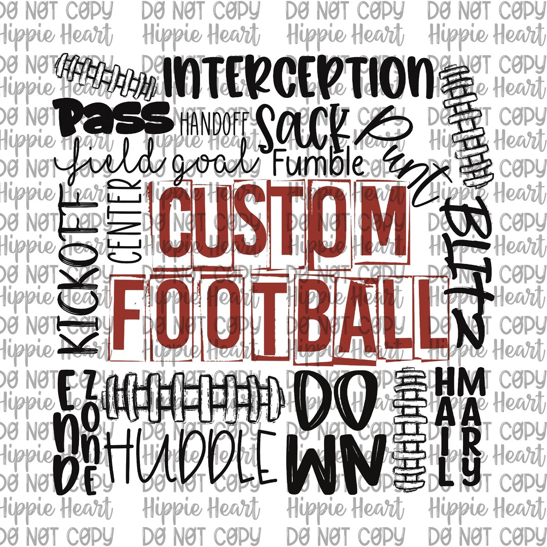 Custom Football Team Png, Custom Team Mascot Png, Custom Football ...
