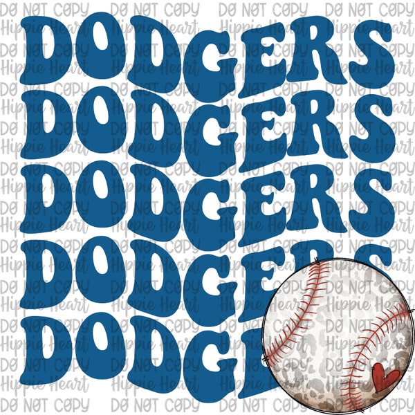 Dodgers Font - Etsy