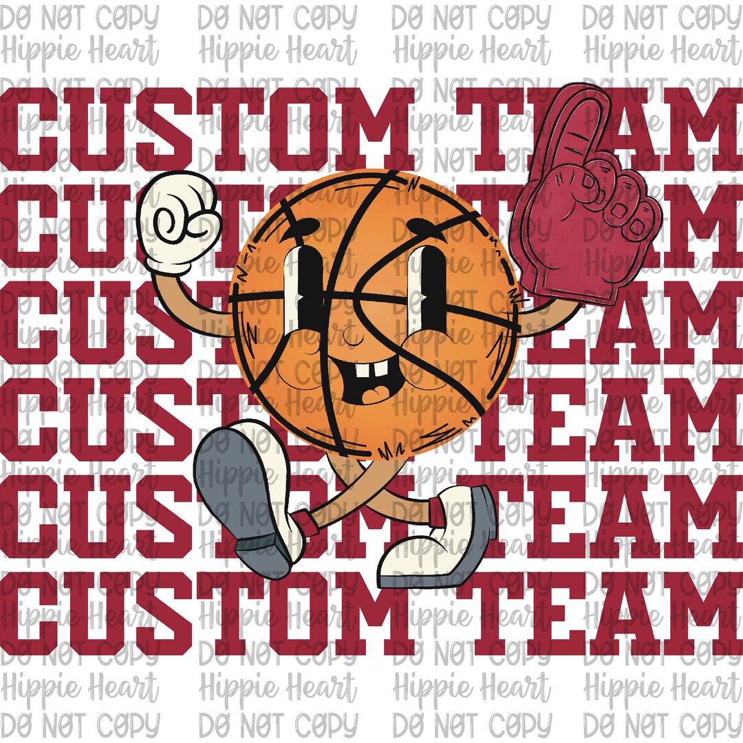 Custom Basketball Png, Basketball Team Png, School Mascot Png, Custom ...