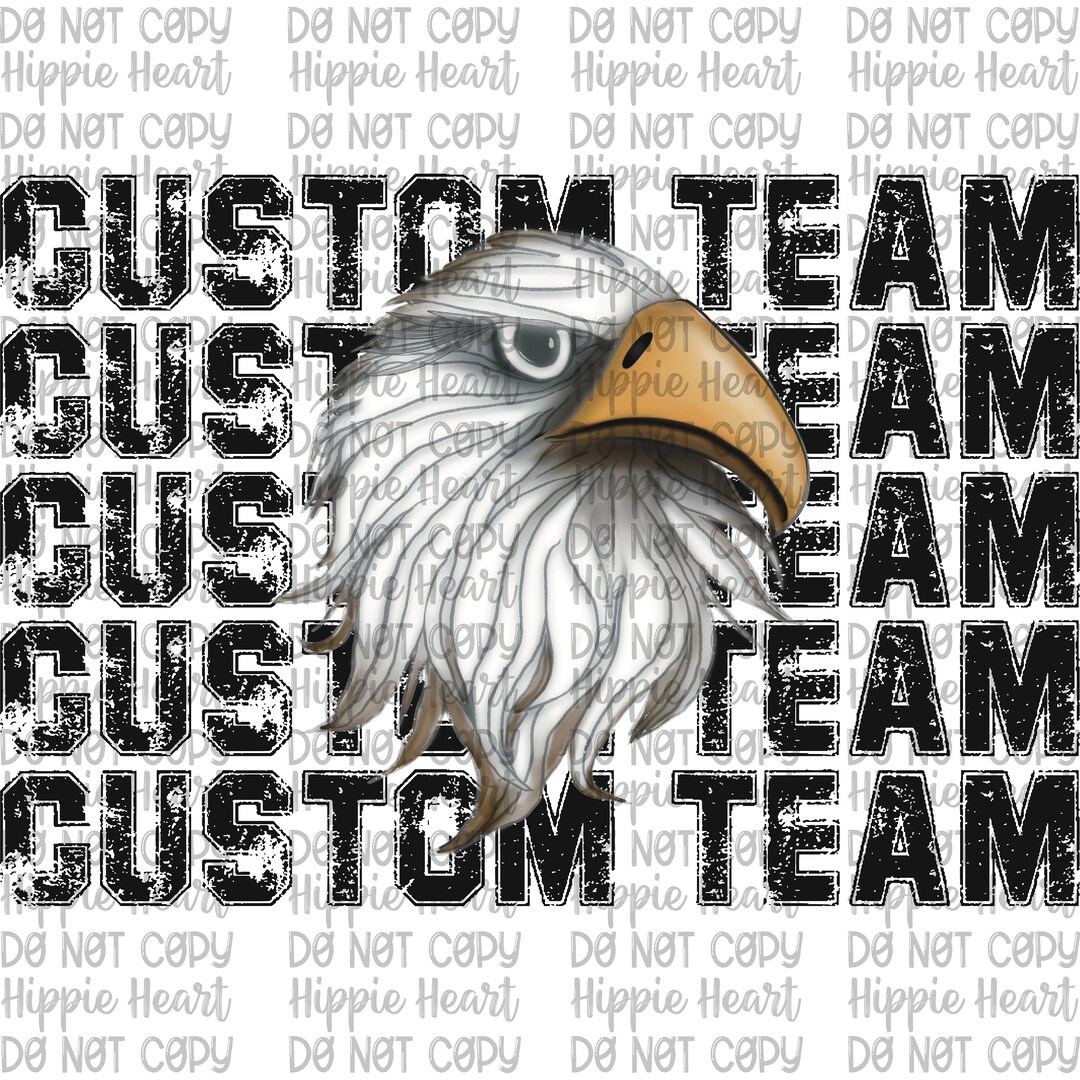 Custom Team Png, Custom School Mascot, Custom School Spirit, School ...