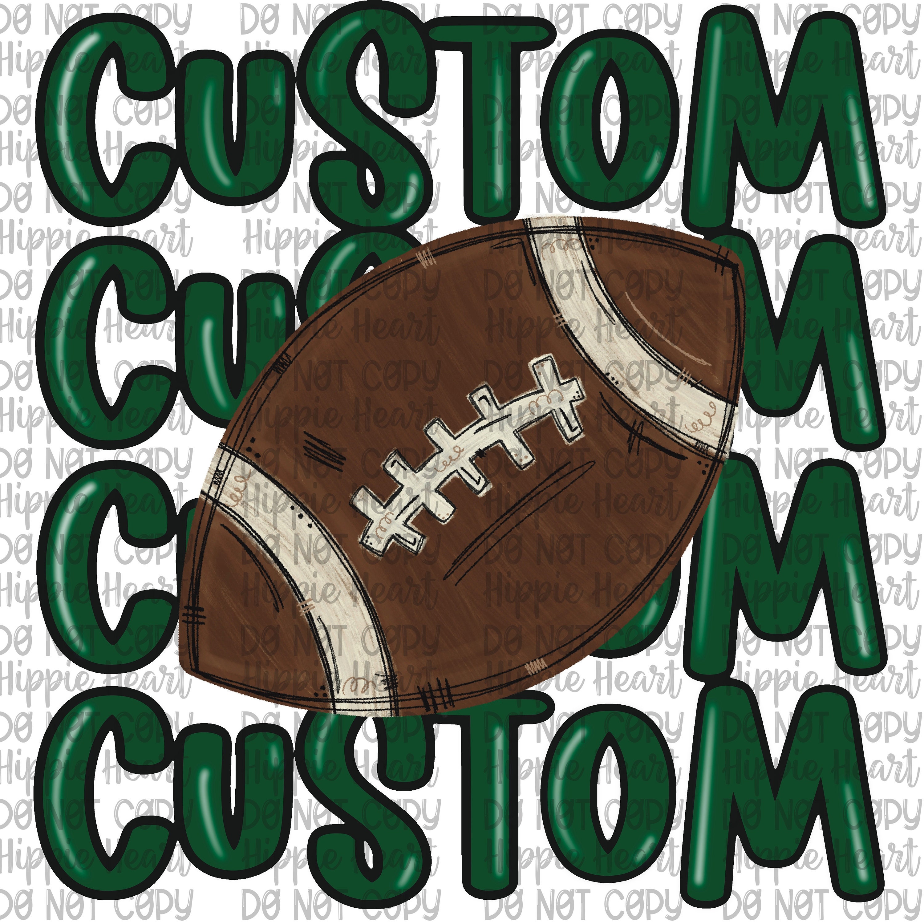Custom Football Team Png Custom Team Mascot Png Custom - Etsy